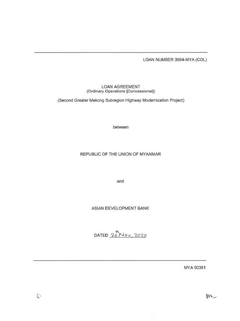 ADB Projects Myanamr | PDF