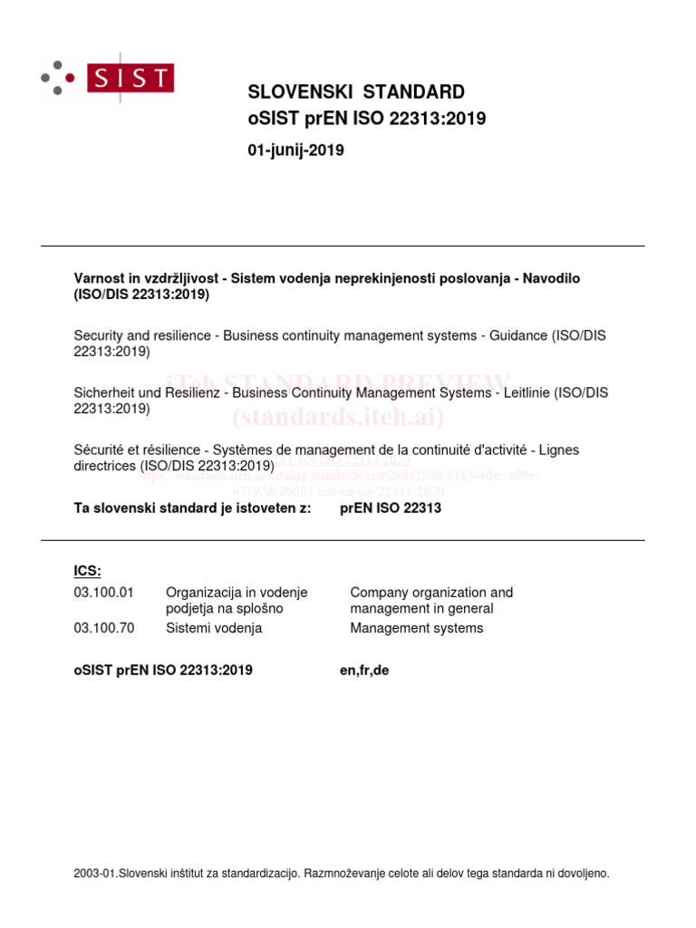 Iteh Standard Preview (Standards - Iteh.Ai) : Slovenski Standard Osist ...