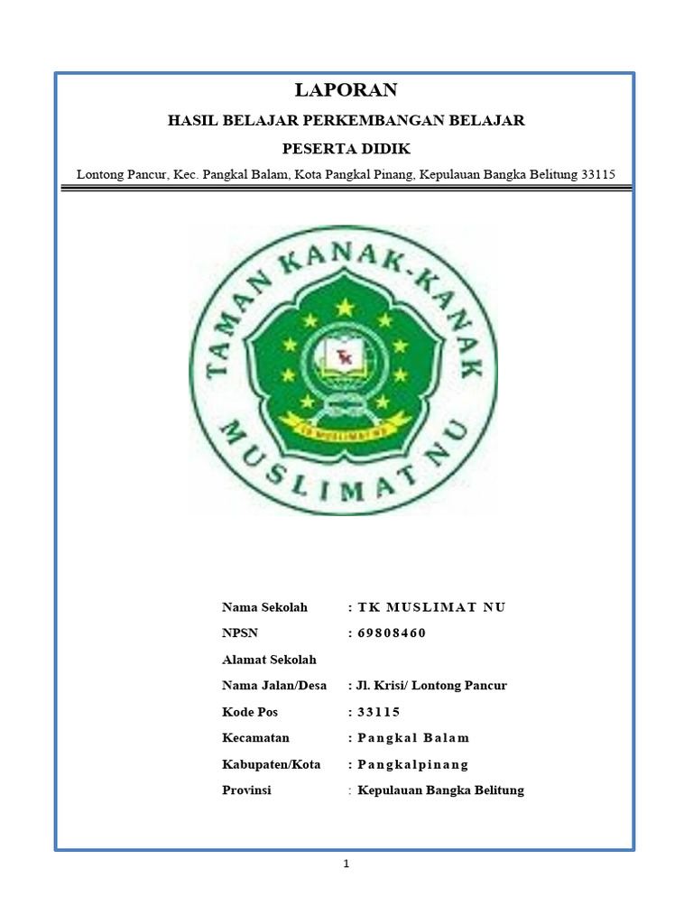 Rapot Faiqah Talita Najwa | PDF