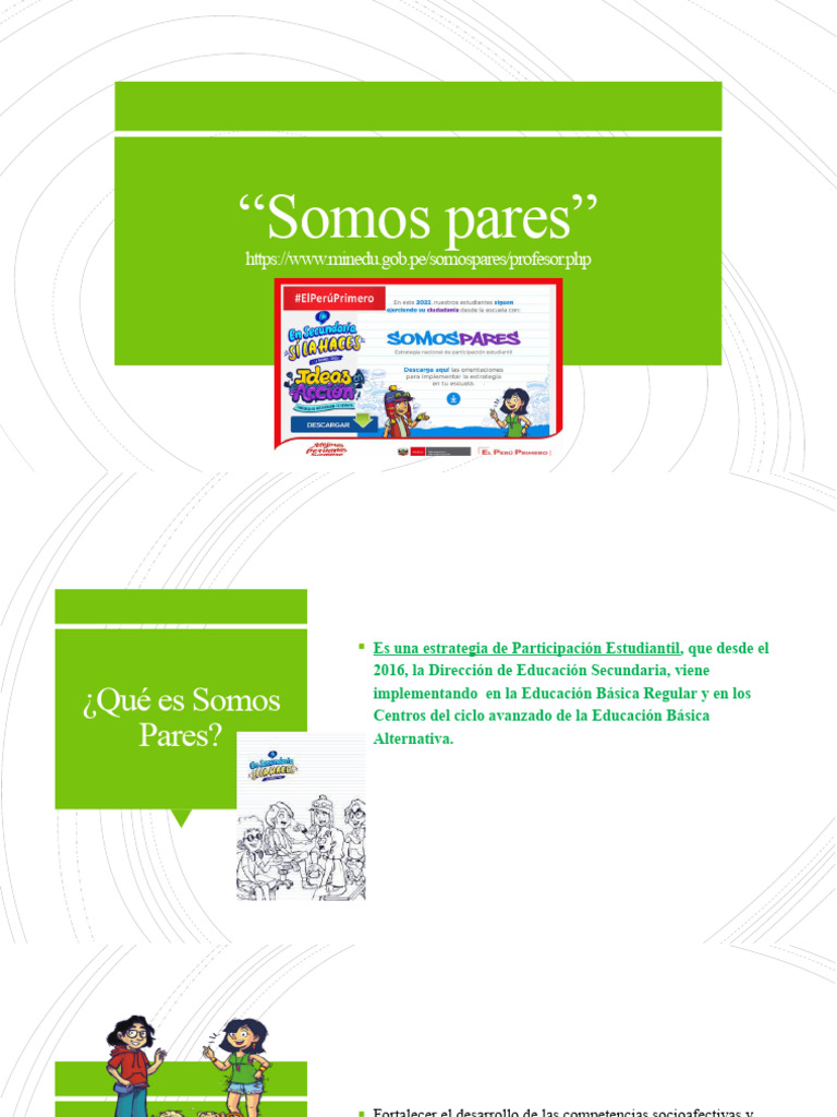 Somos Pares 1ra Parte | PDF | Enseñando | Aprendizaje