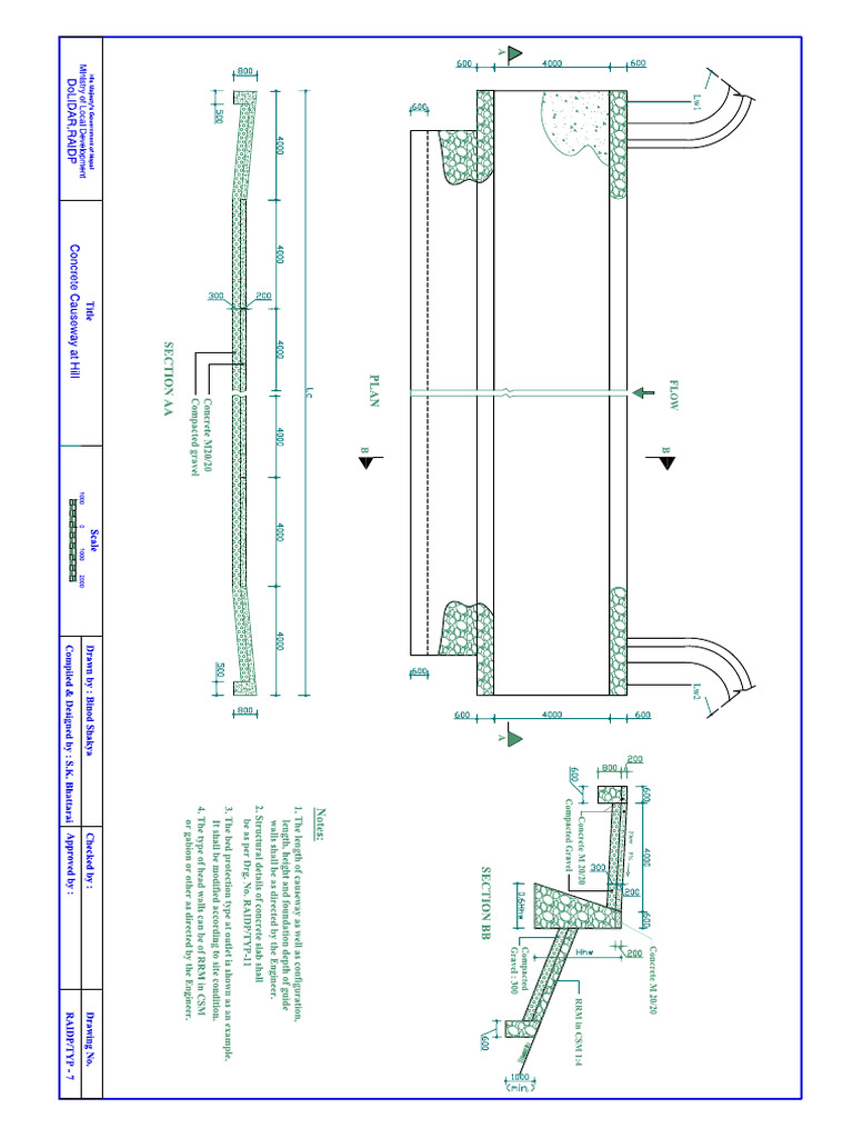 Concrete Causeway at Hill-7 Model | PDF