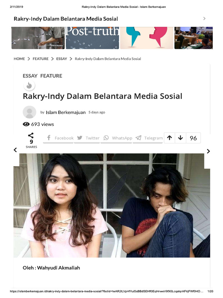 Rakry Indy Dalam Belantara Media Sosial | PDF