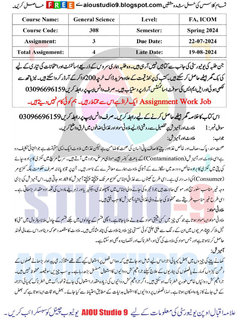 308 3 Spring2024 | PDF