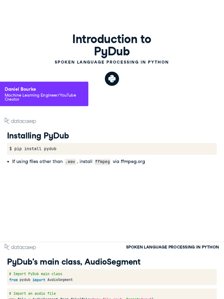 Pydub | PDF | Digital Technology | Computer File