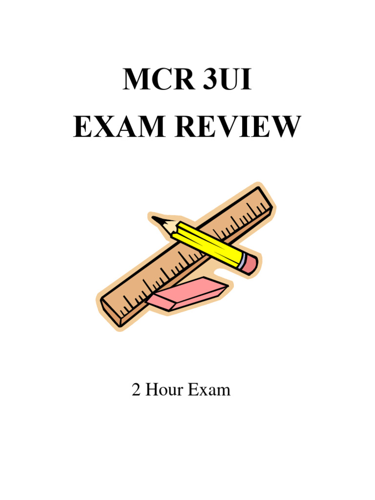 MCR 3UI Exam Review Guide | PDF | Trigonometric Functions | Function ...