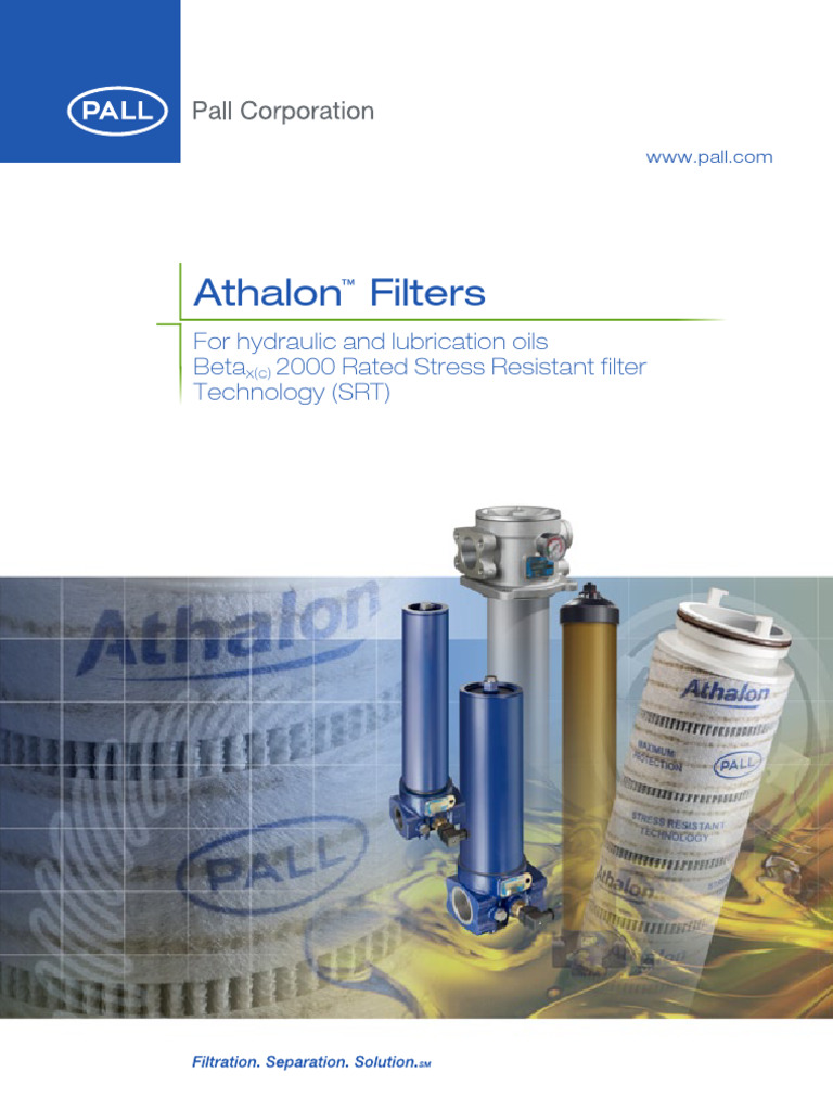 Athalon Filters | PDF | Filtration | Lubricant
