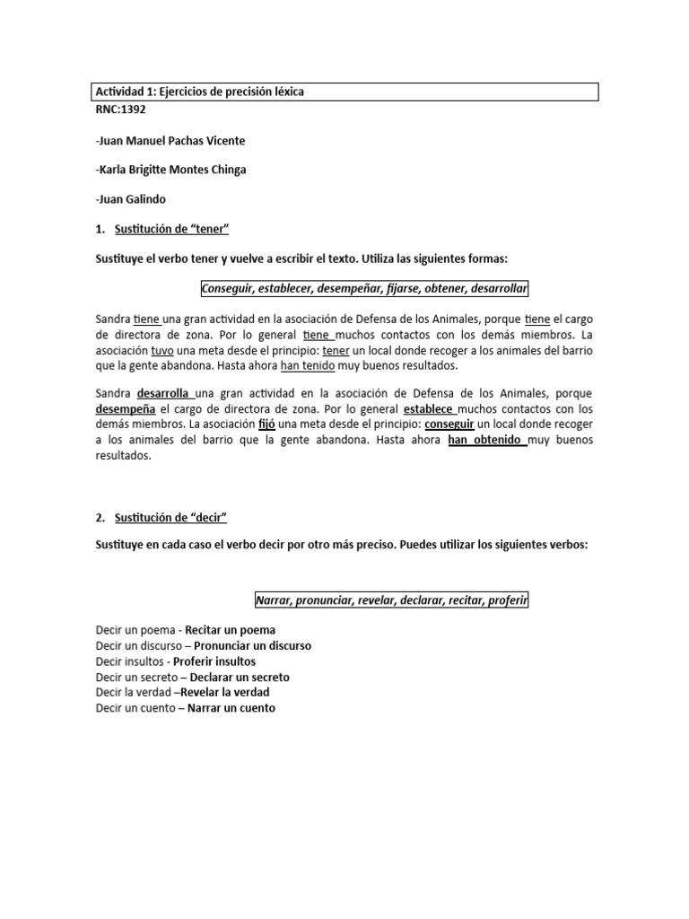 Actividad 1 - Comunicación Escrita 1234567 | PDF | Verbo