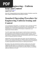 Employee Uniform Request Procedure | PDF