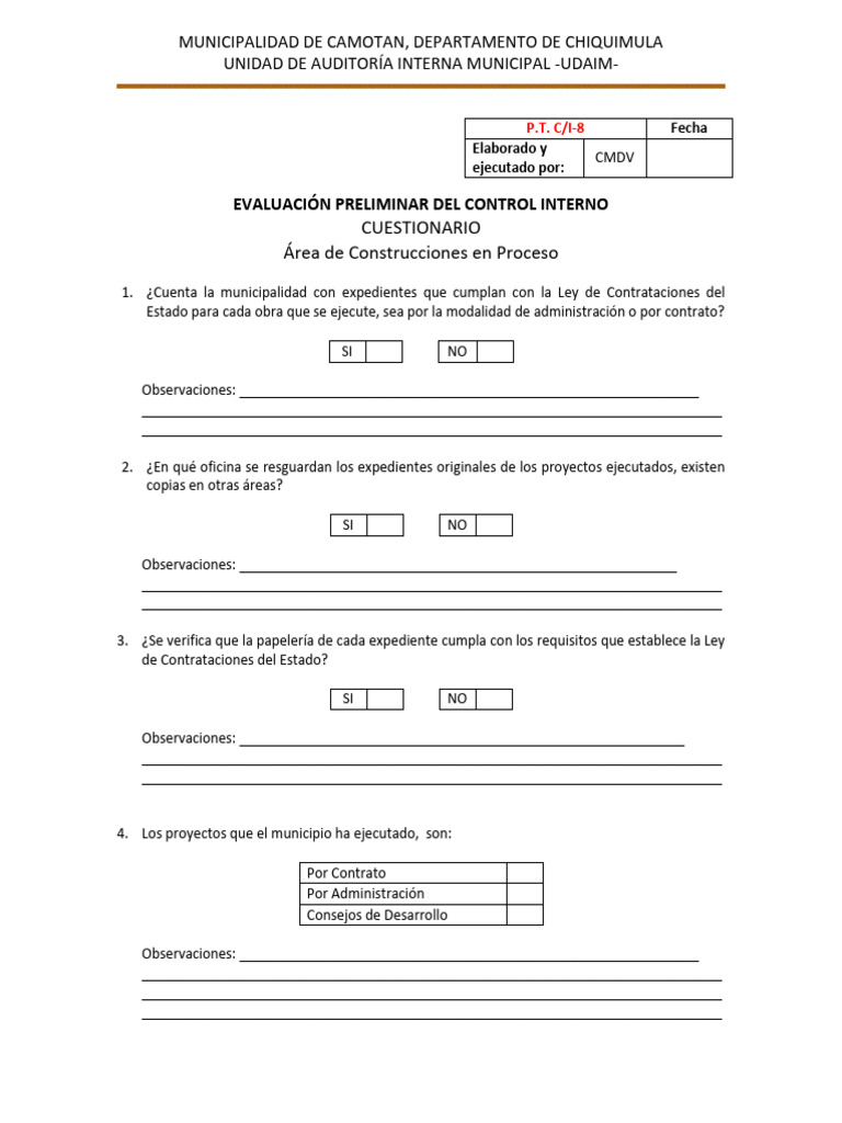 Cuest CONSTRUC EN PROCESO | PDF