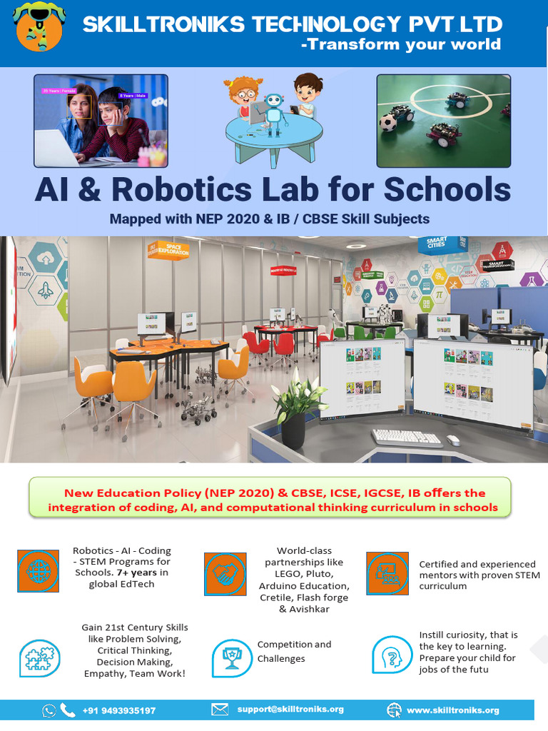 STEM, Robotics & Ai in Schools - Proposal | PDF | Artificial ...