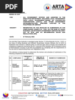 ARTA Advisory No. 2025-005 | PDF