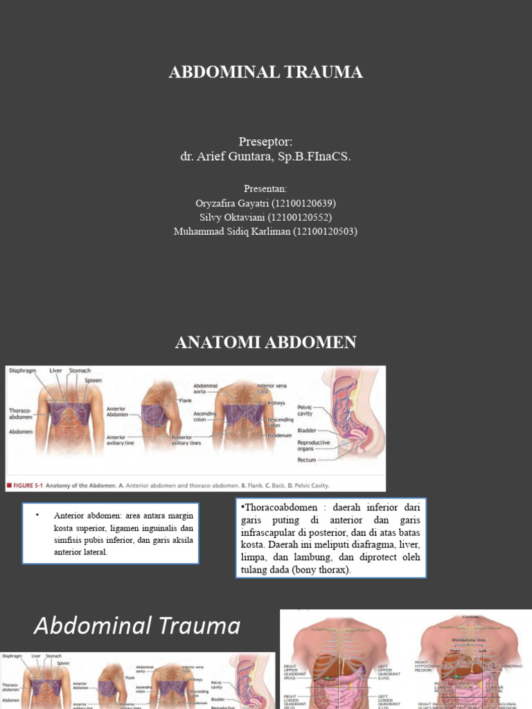 CSS Trauma Abdomen | PDF