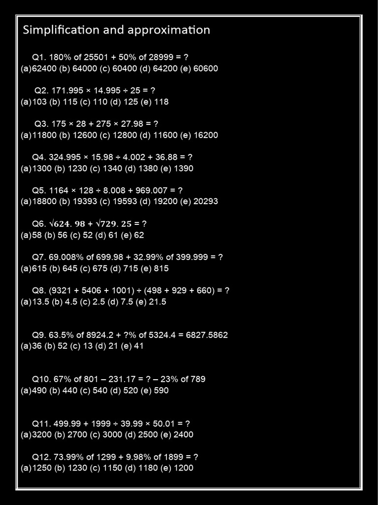 Simplification and Approximation | PDF | Teaching Methods & Materials | Computers