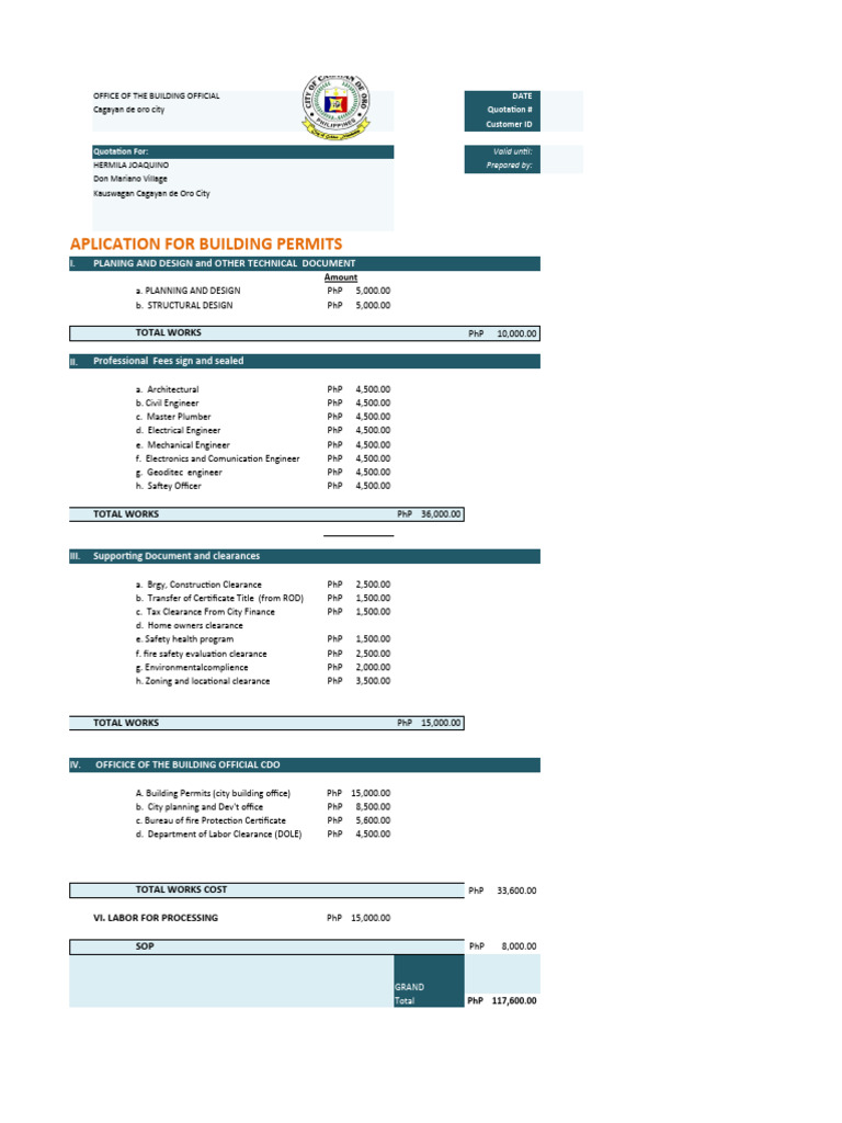 Export Quotation Worksheet2 | PDF | Engineering