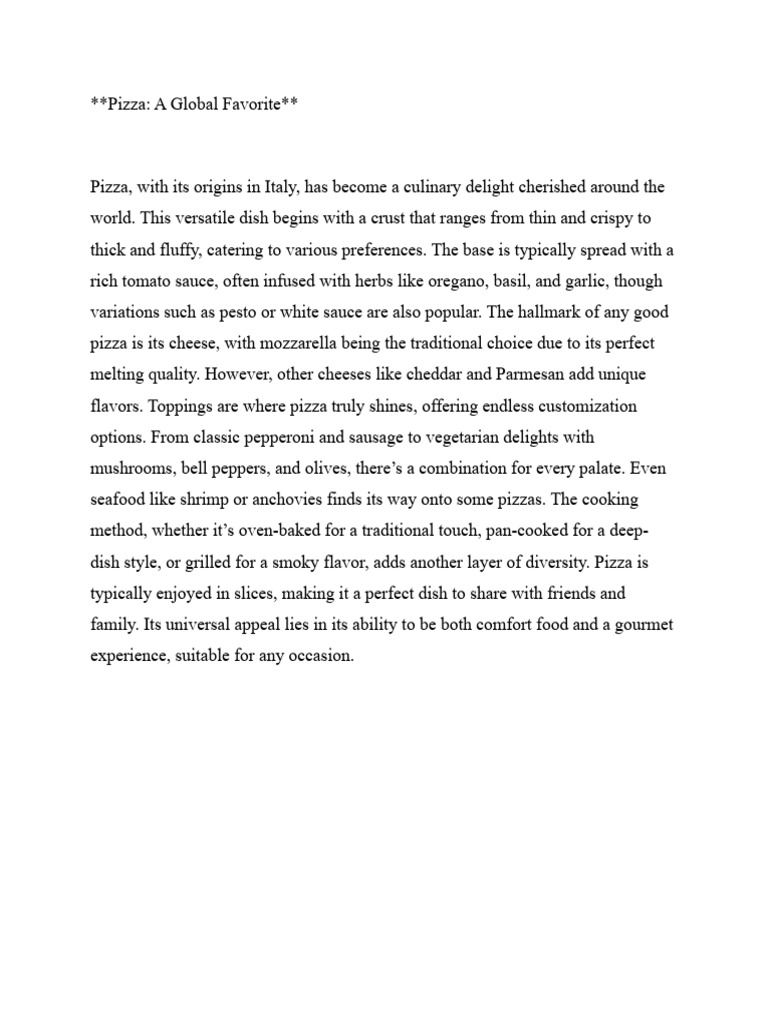 Food Topic | PDF