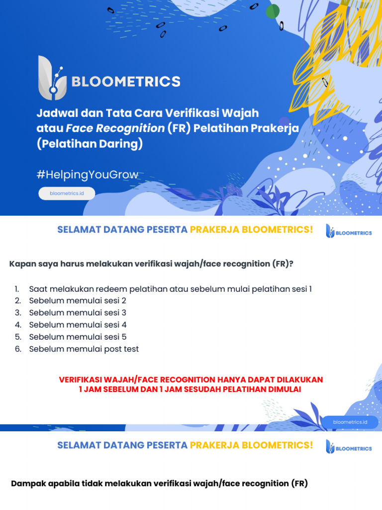 (Pengoperasian Aplikasi) Tutorial Verifikasi Wajah Atau Face Recognition Pelatihan Prakerja ...