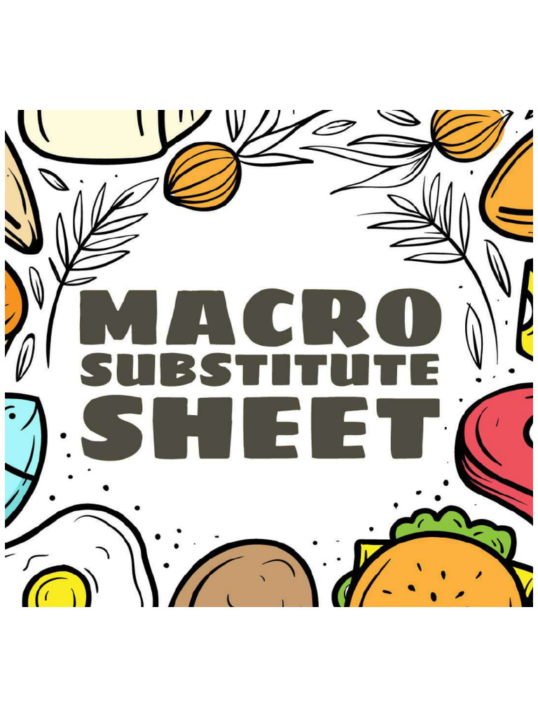 Macro Substitute Sheet | PDF