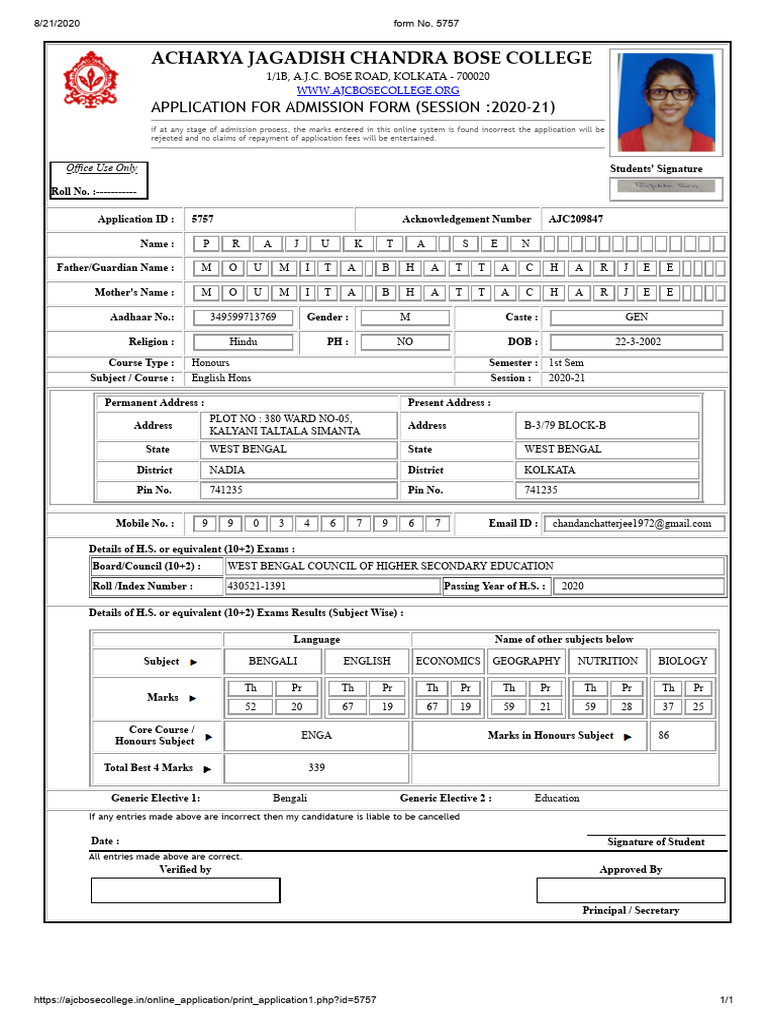Ajc Bose Rod Cllform No. 5757 | PDF | Educational Stages