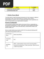 FI03 Bank Master Data - Display Bank | PDF | Accounting | Banks