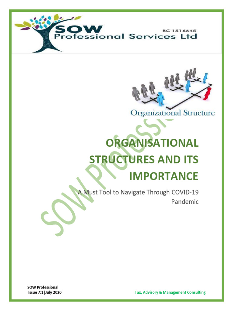 Organizational Structure A Tool To Navigate Pandemic | PDF ...