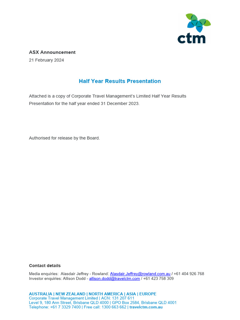 1HFY24 Results Presentation | PDF | Mergers And Acquisitions | Dividend