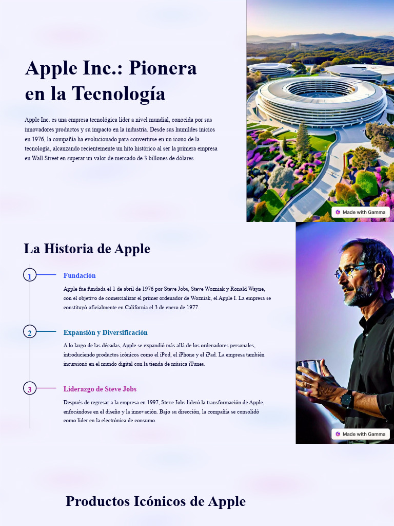 Apple: Innovación y Liderazgo Global | PDF | Apple Inc. | Informática
