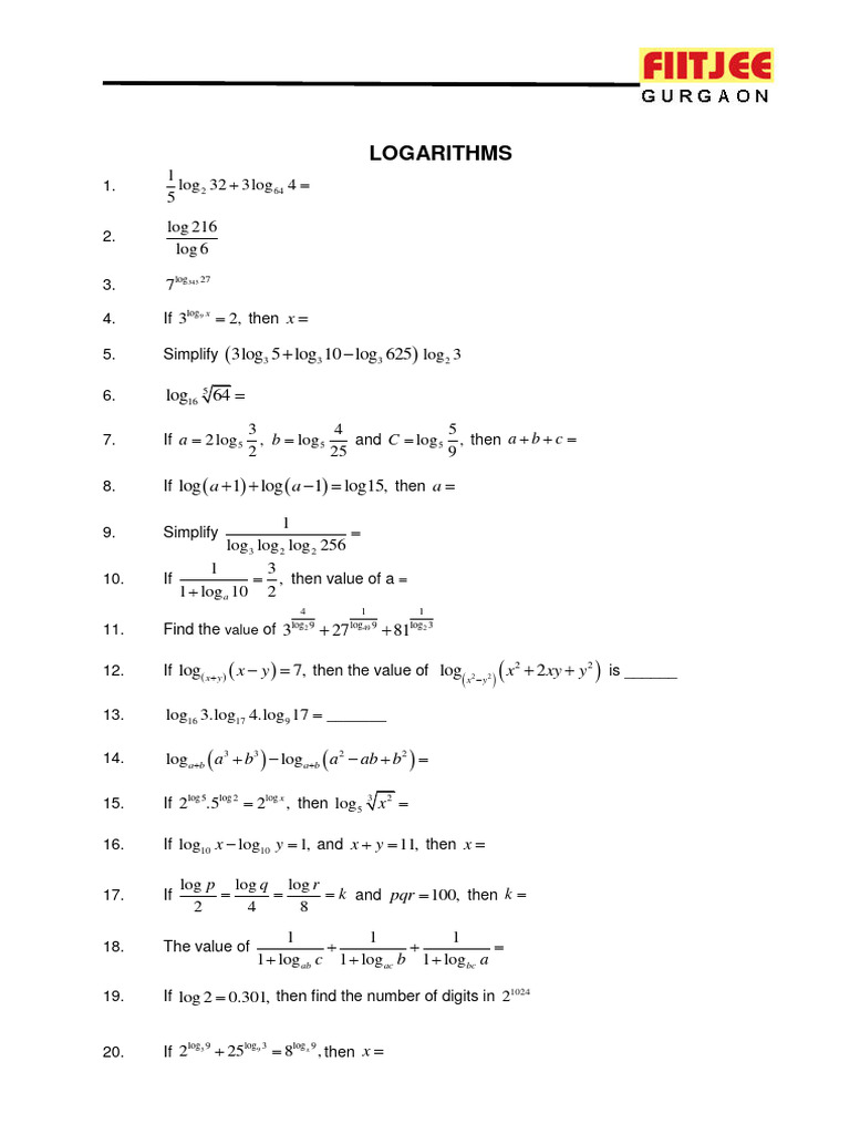 CPP Logarithms X | PDF