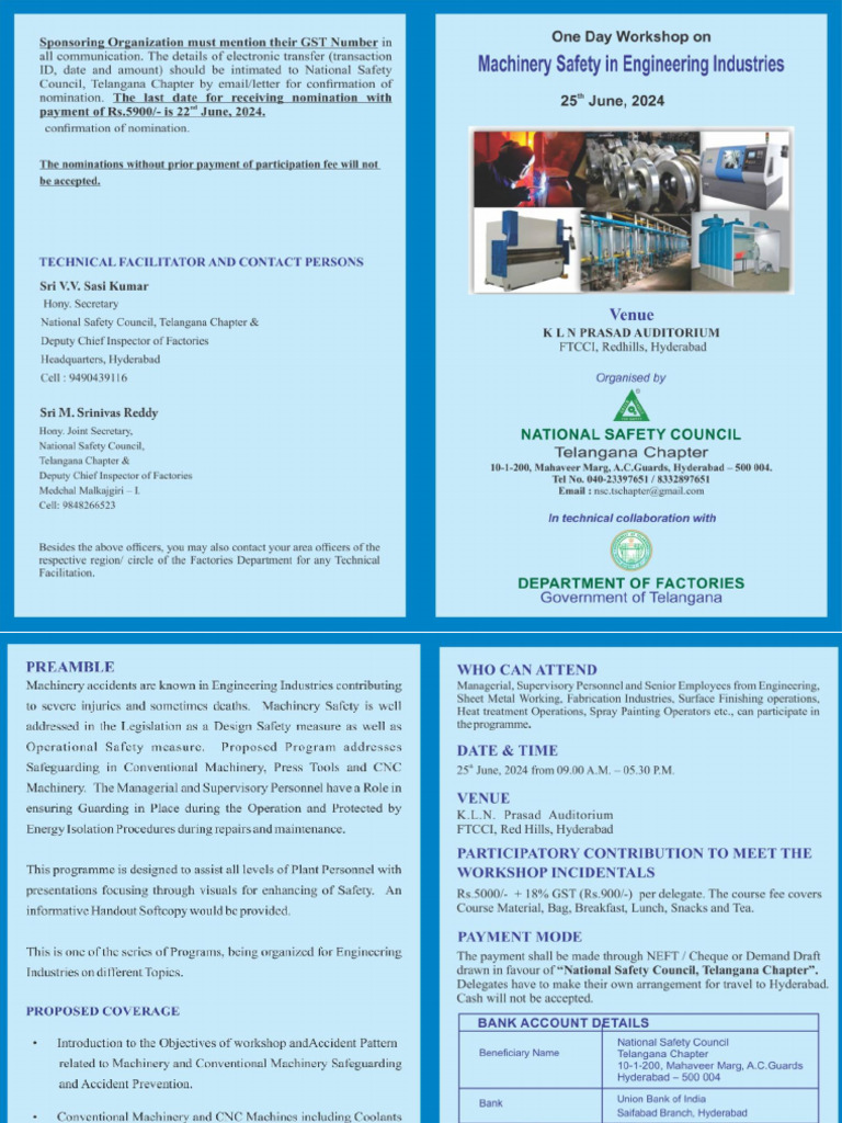 Engineering Industry Workshop Brochure 25-6-2024 | PDF