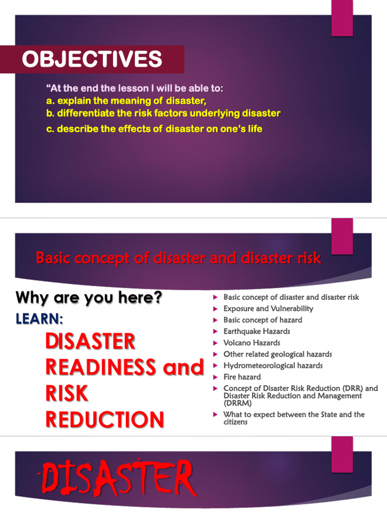 Topic 1 DRRR TOPIC 1 Basic Concept of Disaster | PDF | Hazards ...