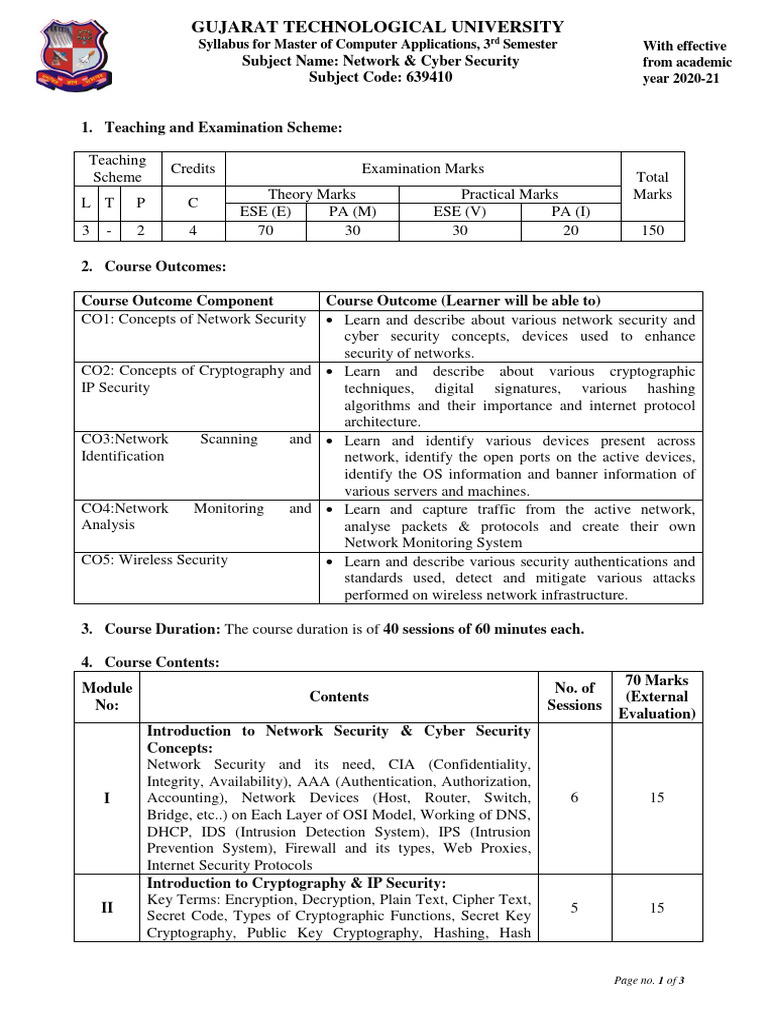 Network and Cyber Security | PDF | Computer Network | Cryptography