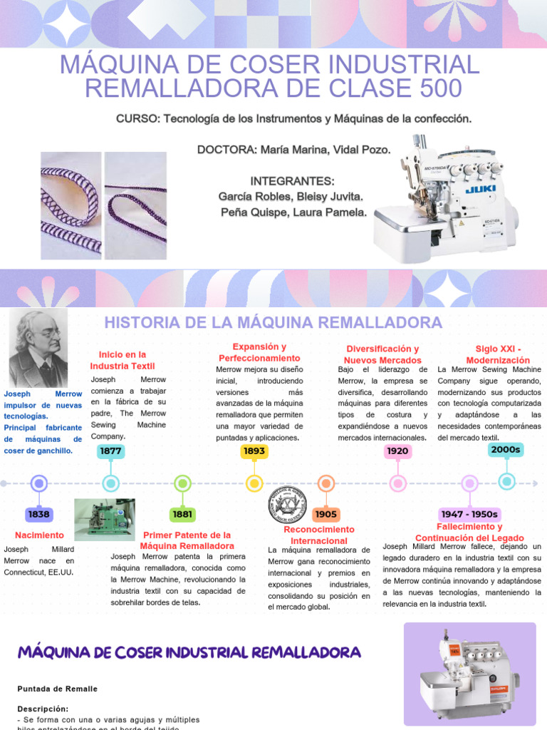 Máquina de coser industrial remalladora de clase 500 | PDF | Máquina de coser | Textiles
