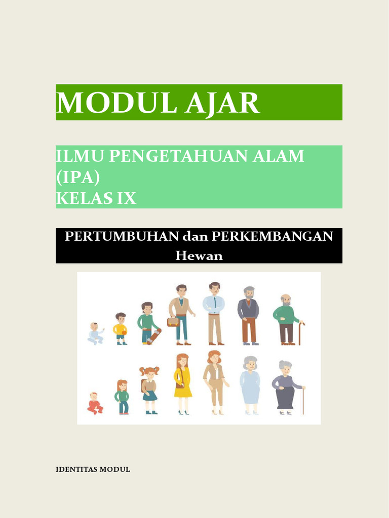 Modul Pertumbuhan Hewan Kelas 9 | PDF
