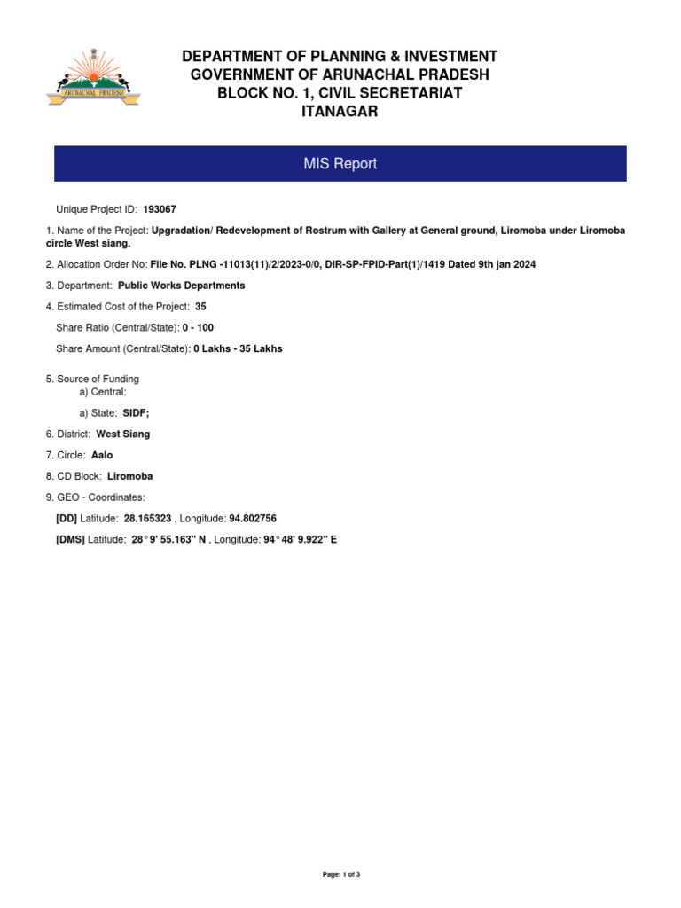 Project Report MIS | PDF