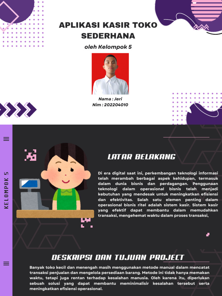 Aplikasi Kasir Toko Sederhana | PDF