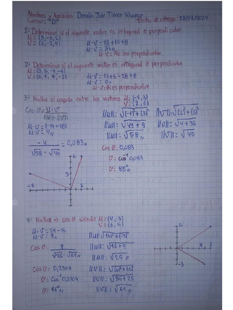 DEBER 2 CICLO 2algebra | PDF