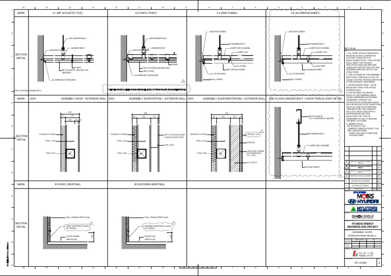 101-A-004 Interior Finish Detail-2 (REV 3) | PDF | Drywall | Wall