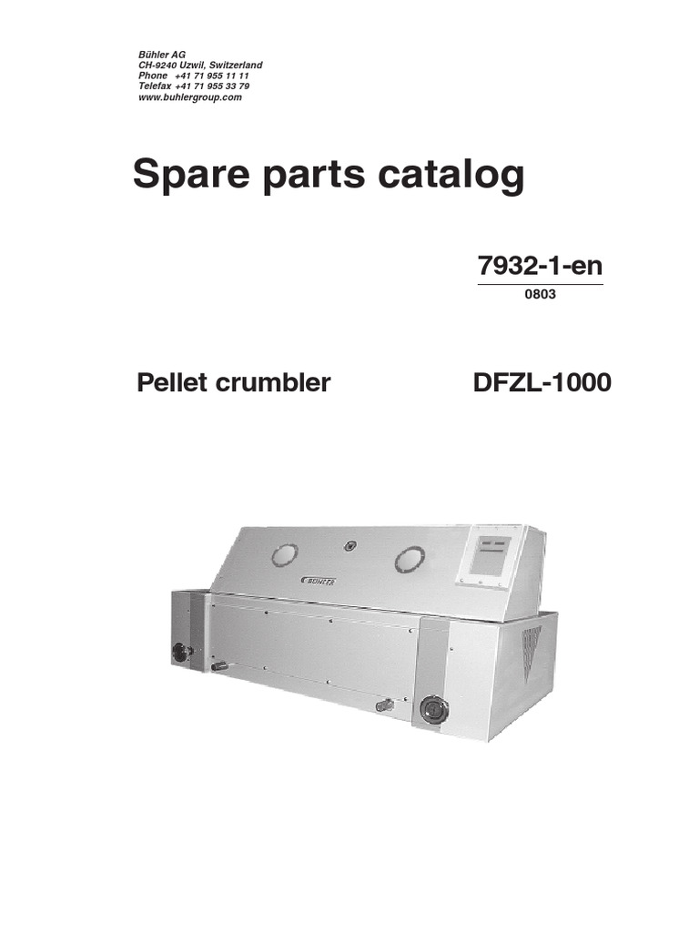 Spare Parts Catalog Cracker DFZL 1000 | PDF | Belt (Mechanical ...