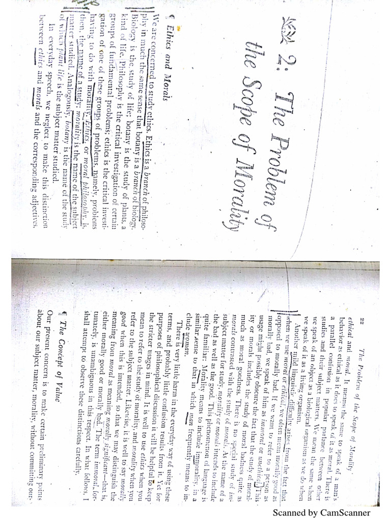 Mothershead - The Problems of The Scope of Morality | PDF