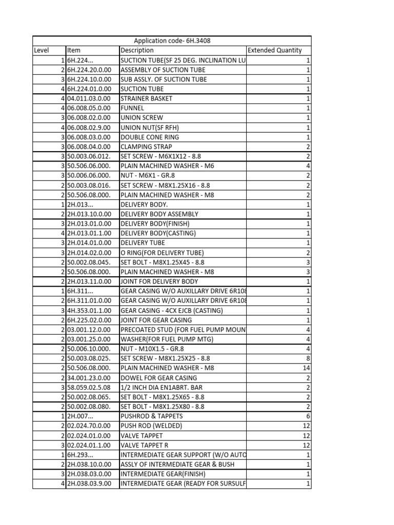 6H 3408 | PDF | Piston | Screw
