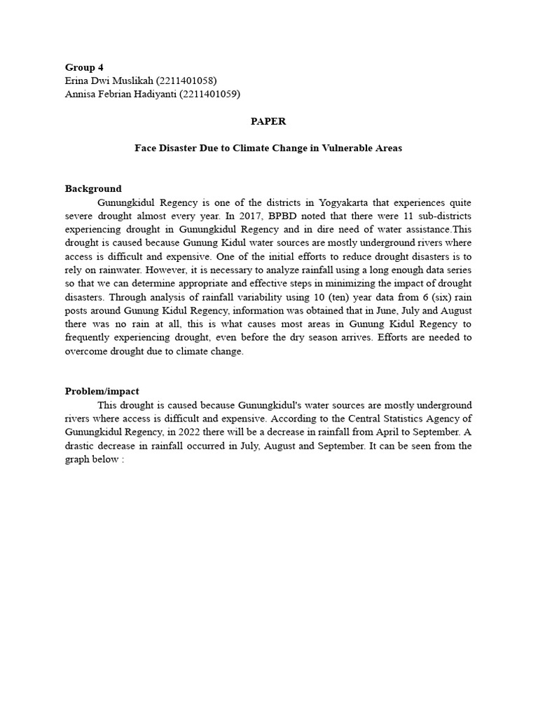 Efas Paper Group 4 | PDF | Water | Drought