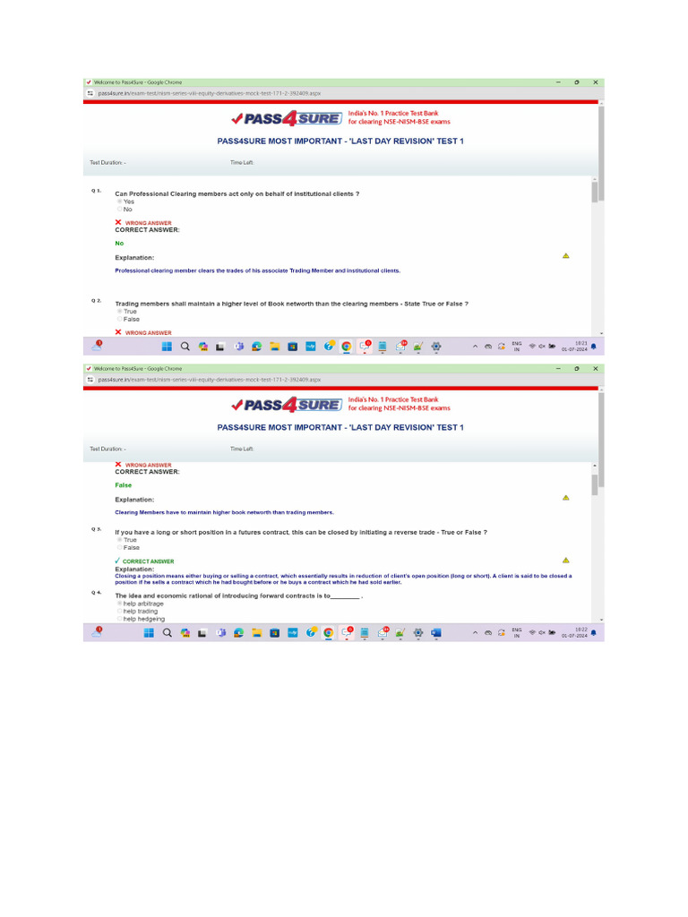 NISM_ series 8 Ansker key | PDF
