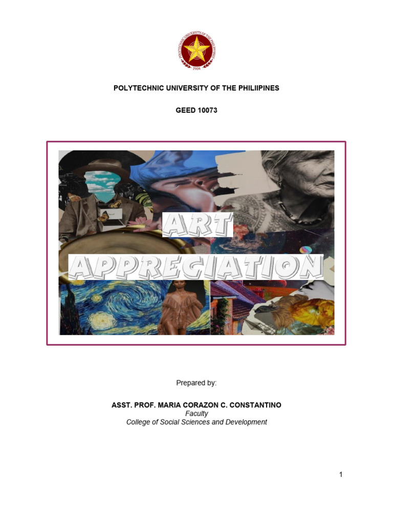 Art Appreciation Module Updated Final Version | PDF | Western Culture | The Arts