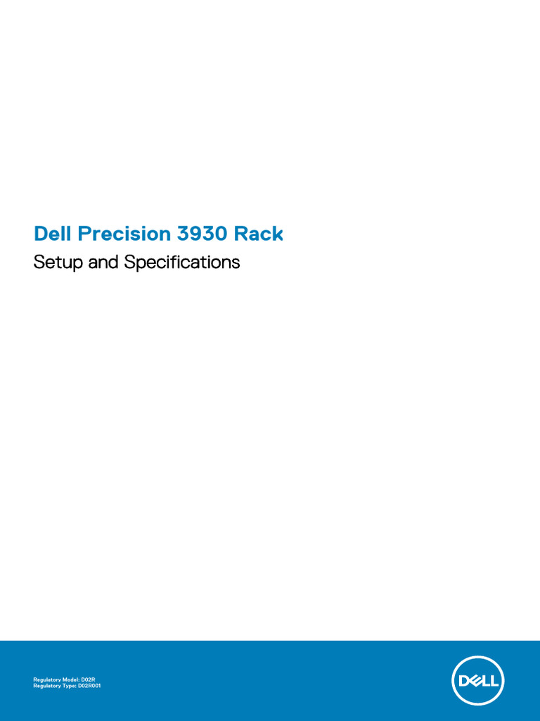 DLP - Precision 3930 Rack Workstation (User Manual) | PDF | Booting | Bios