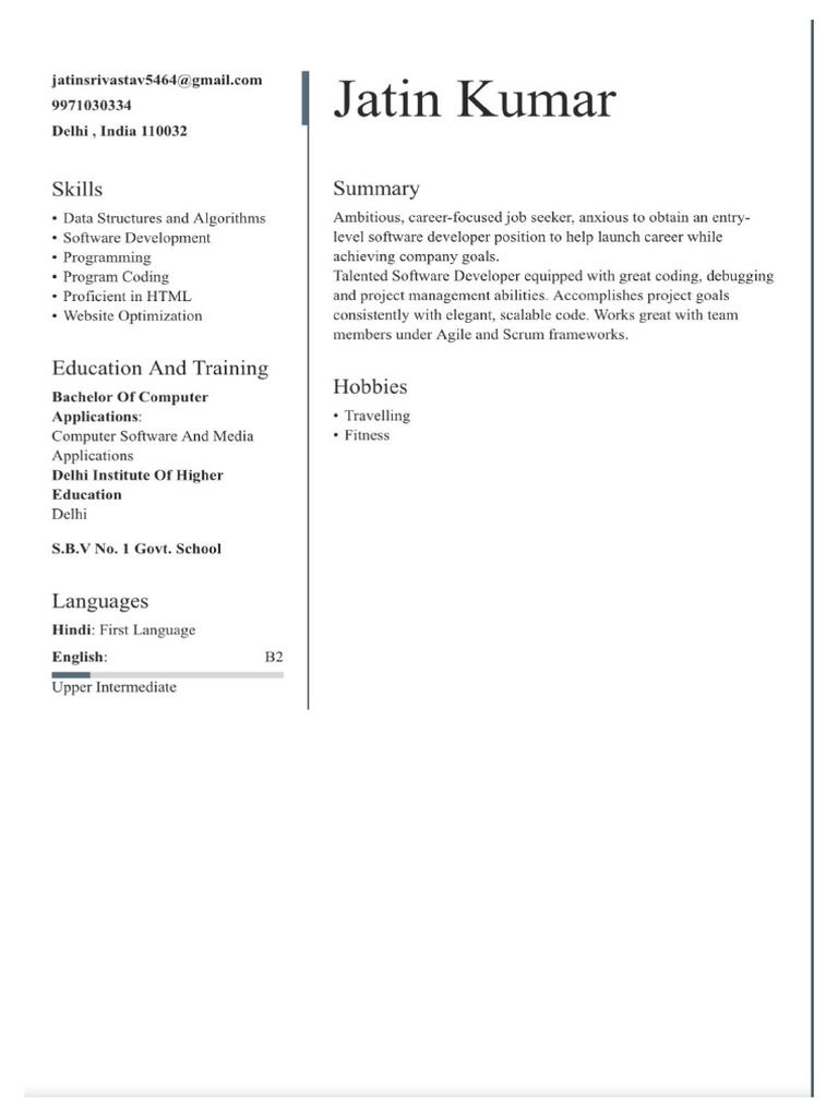 Jatin Resume | PDF