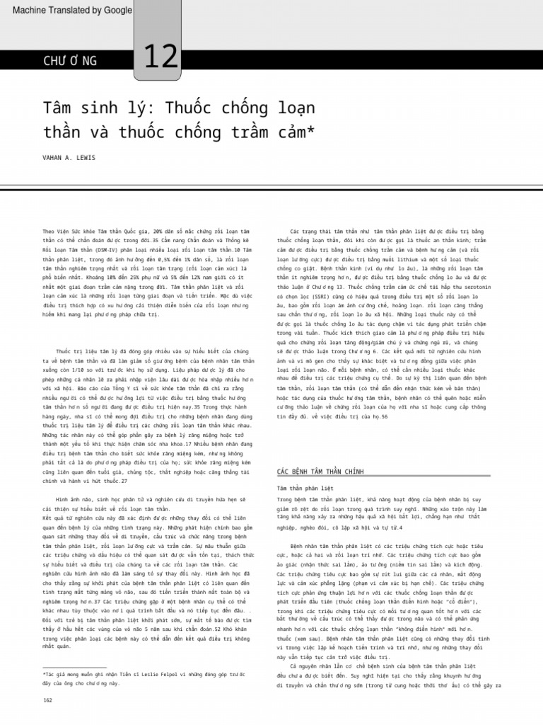 C12. Psychopharmacology | PDF