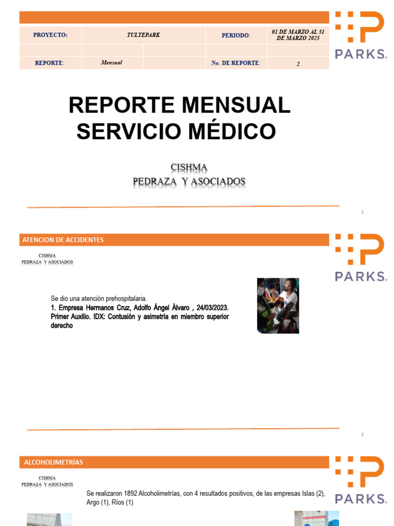 Reporte Mensual Servicio Medico-MARZO | PDF | Enfermedades y trastornos ...