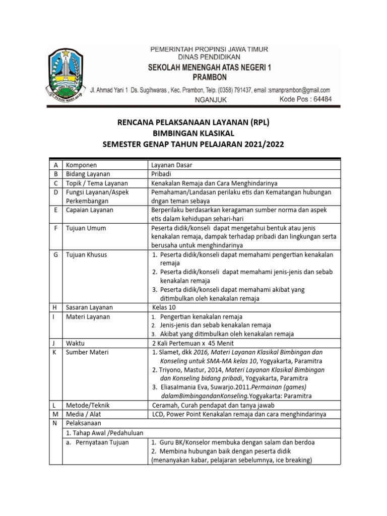 RPL BK Semester 2 | PDF