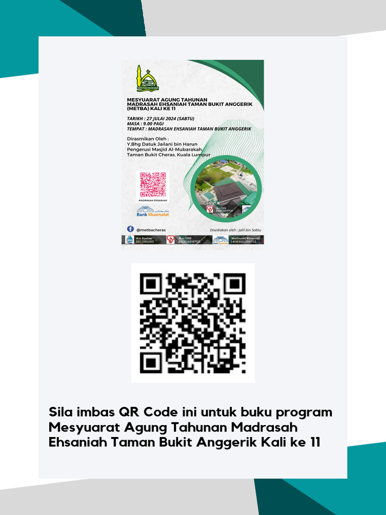 Sila Imbas QR Code Ini Untuk Buku Program | PDF