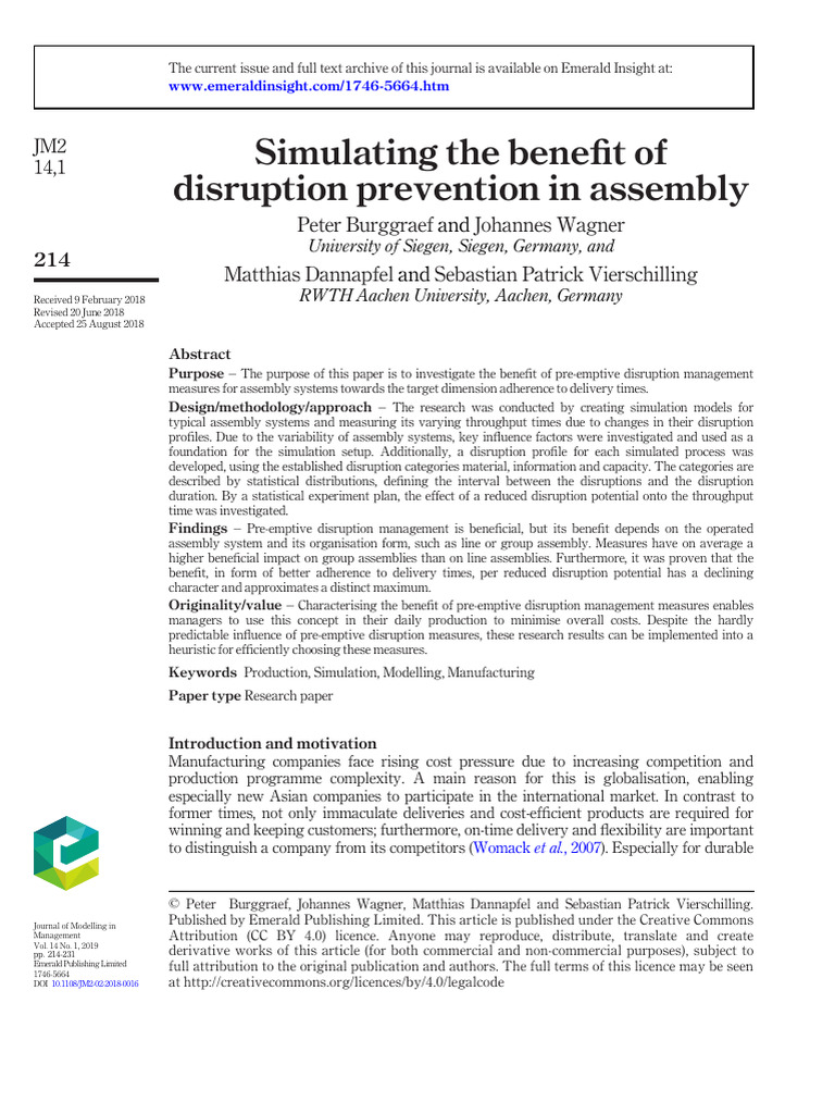 10 1108 - JM2 02 2018 0016 | PDF | Simulation | Conceptual Model