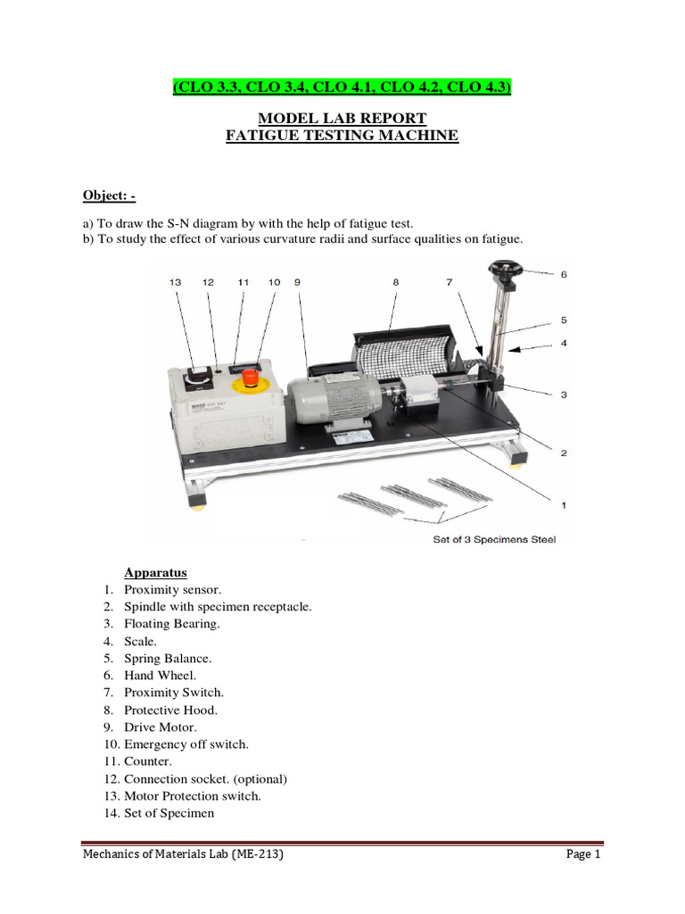 Fatigue Testing Machine | PDF | Fatigue (Material) | Fracture